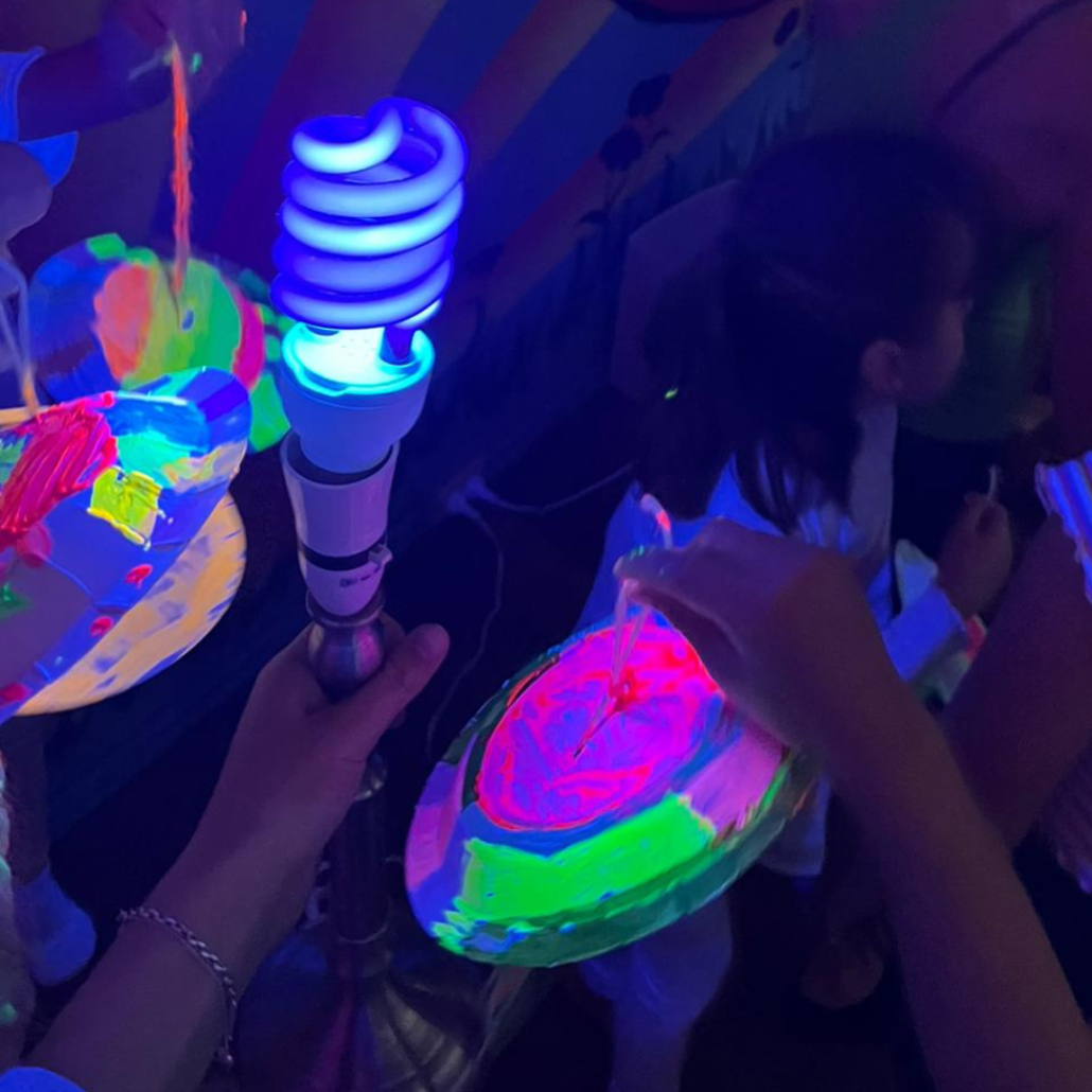 Glow in the dark Birthday Parties Eastern Suburbs Sydney - Flying Yogis